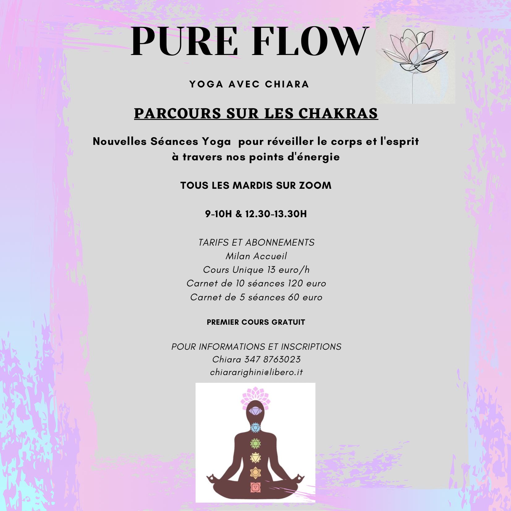 Yoga avec Chiara : Parcours sur les Chakras - Milan Accueil